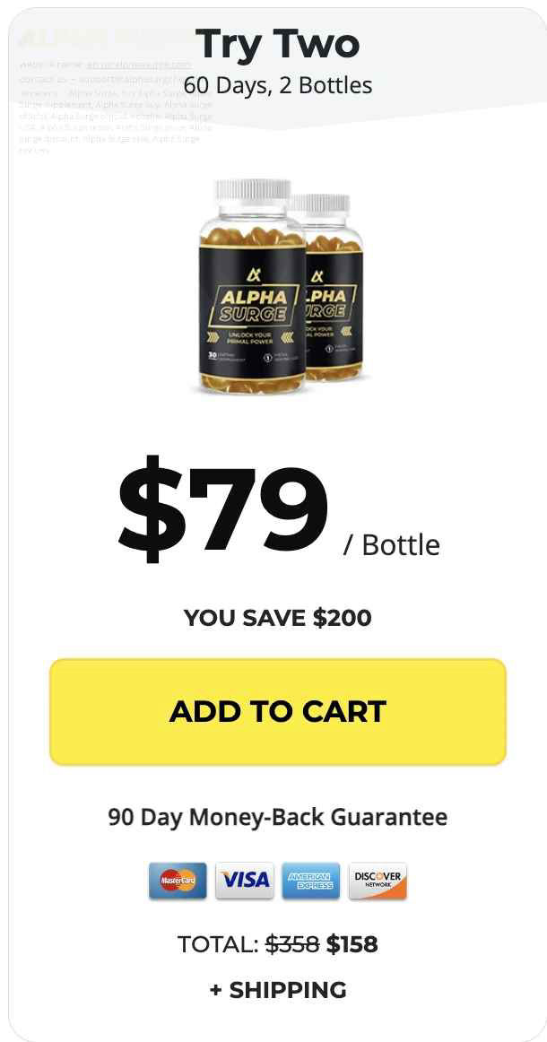 Alpha Surge| Official Website | Boosts Testosterone